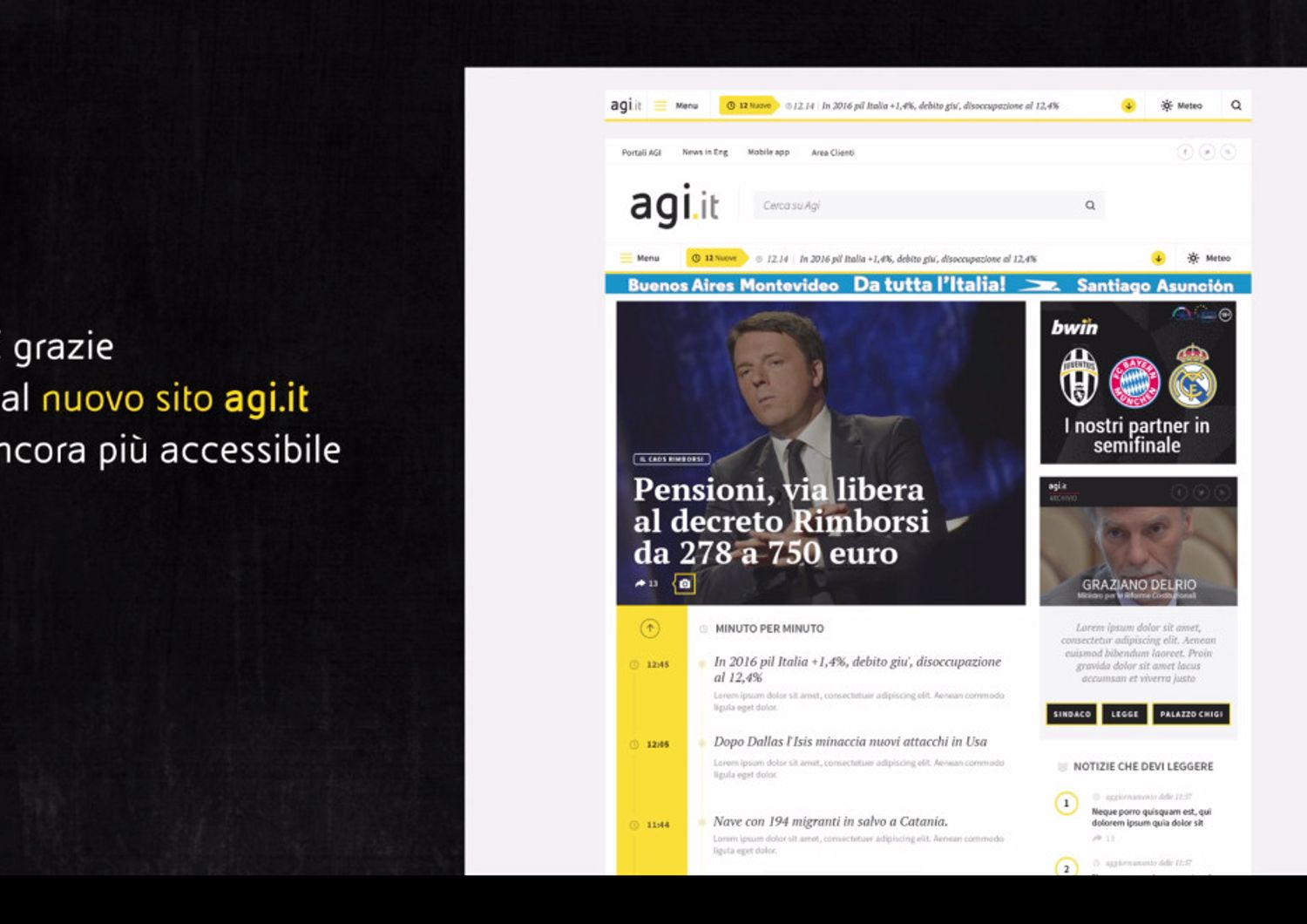Agi lancia il nuovo sito web - VIDEO