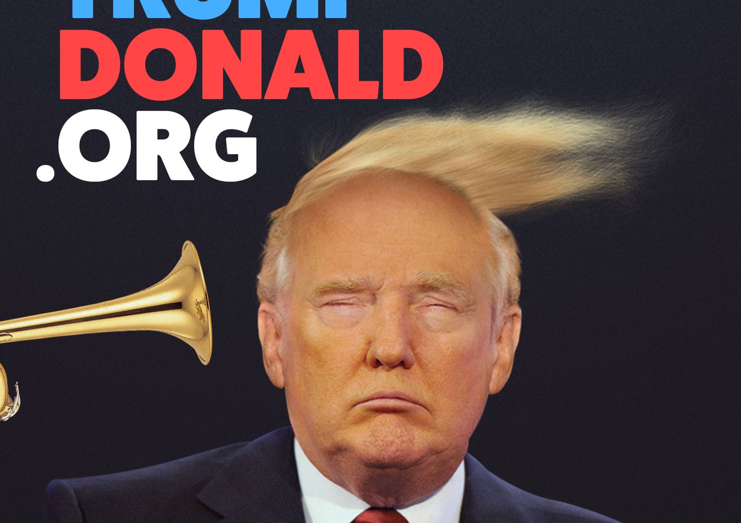 Tutti sul web a spettinare Trump con una tromba