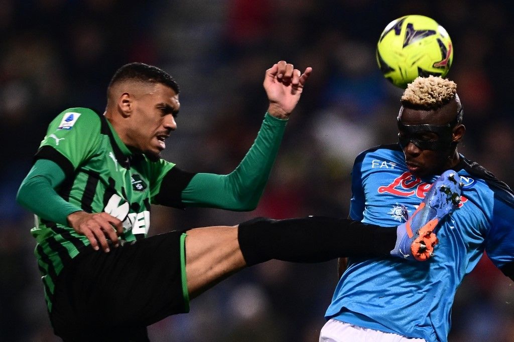 Kvara-Osimhen, il Napoli batte il Sassuolo 2-0