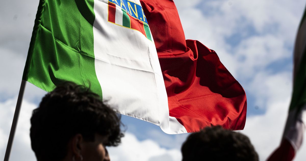 Il corteo dell'Anpi sfila a Roma. Landini 'costituzione stella polare'