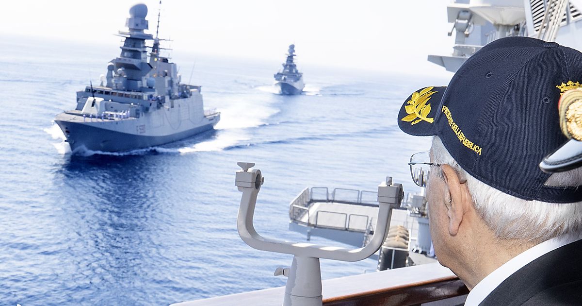 Due fregate italiane nel mare di Gaza
