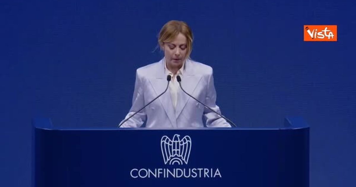 Meloni ad Assemblea Confindustria: Ringrazio Mattarella, ricorda ...