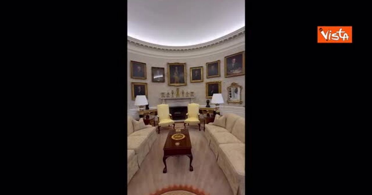Ecco la panoramica dello Studio Ovale della Casa Bianca ai tempi di Trump